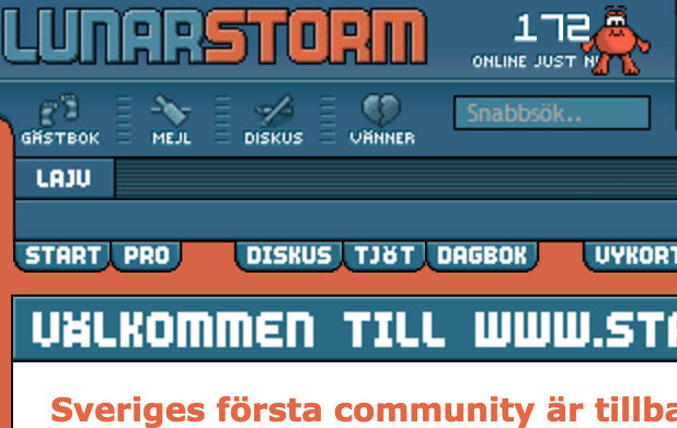 Lunarstorm är tillbaka (ja, det är sant!) | Baaam